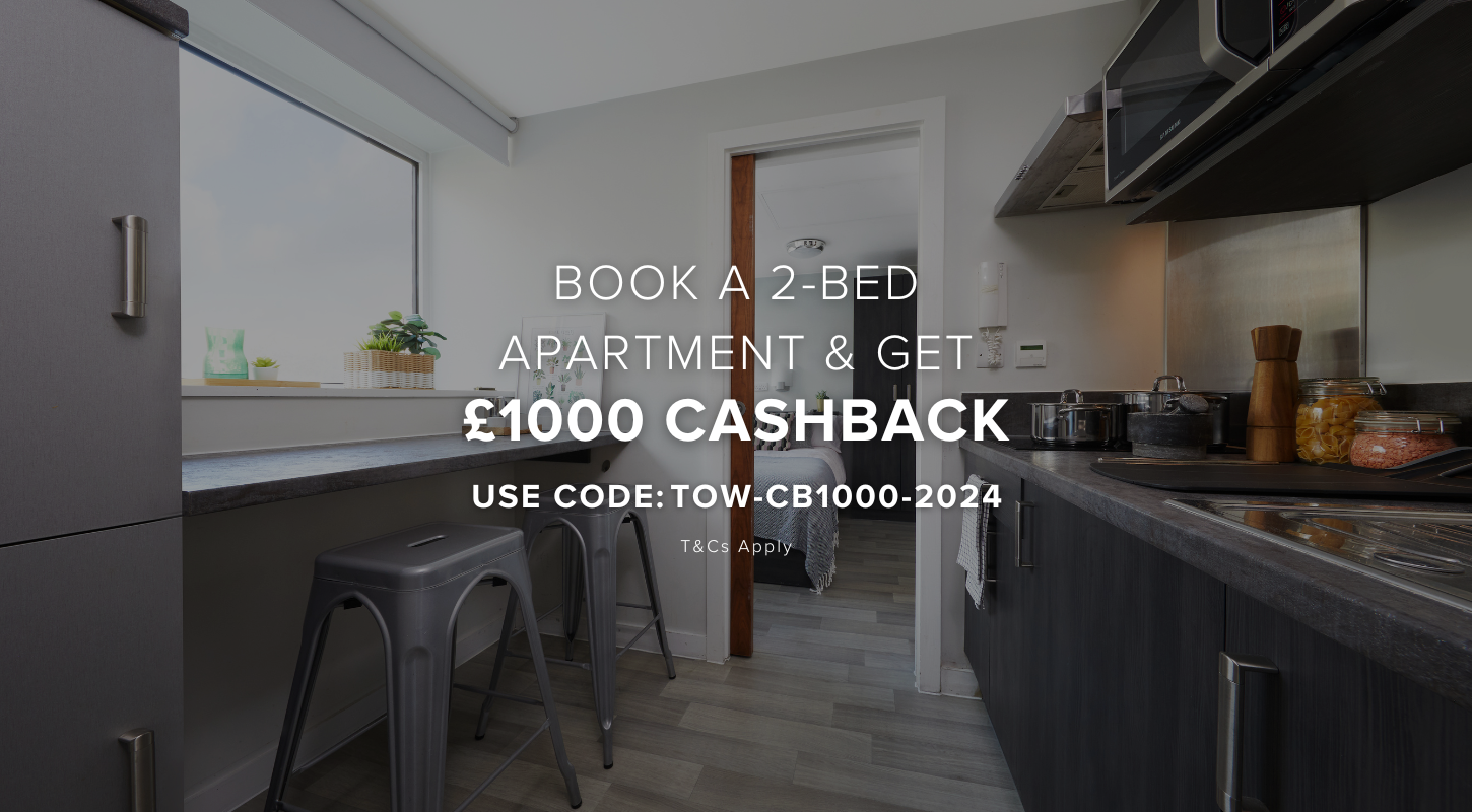 Tower | Bristol Student Accommodation | £1,000 Cashback
