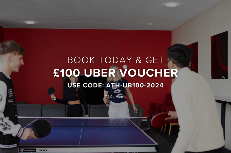 Athena Hall | Ipswich Student Accommodation | £100 Uber Voucher